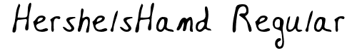 HershelsHand Regular Font: Free Download | MaisFontes