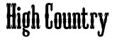 High Country: Free Font Download | MaisFontes