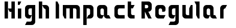 High Impact Regular Font: Free Download | MaisFontes