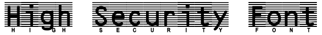 High Security: Descargar Fuente Gratis | MaisFontes