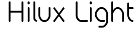 Hilux Light: Free Font Download | MaisFontes