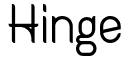 Hinge Font: Free Download | MaisFontes