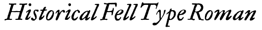 Historical Fell Type Roman Font: Free Download | MaisFontes