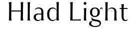 Hlad Light: Free Font Download | MaisFontes