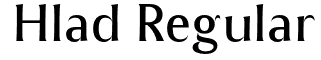 Hlad Regular: Descargar Fuente Gratis | MaisFontes