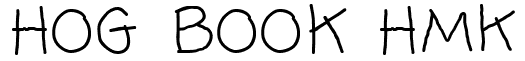 Hog Book HMK Font: Free Download | MaisFontes