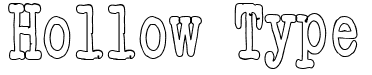 Hollow Type: Free Font Download | MaisFontes