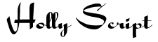 Holly Script: Free Font Download | MaisFontes