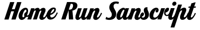 Home Run Script Roman Font: Free Download | MaisFontes