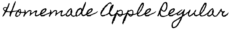 Homemade Apple: Free Font Download | MaisFontes