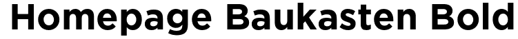 Homepage Baukasten Bold Font: Free Download | MaisFontes