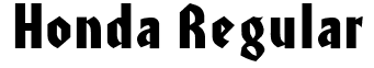 Honda Regular Font: Free Download | MaisFontes
