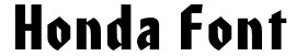 Honda Regular Font: Free Download | MaisFontes