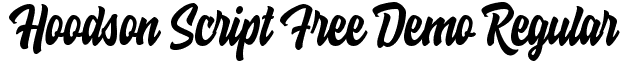 Hoodson Script Free Demo Regular: Baixar Fonte Grátis | MaisFontes