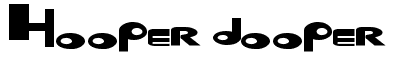 Hooper dooper: Free Font Download | MaisFontes