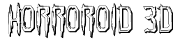 Horroroid 3D: Free Font Download | MaisFontes