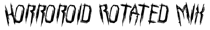 Horroroid Rotated Mix: Free Font Download | MaisFontes