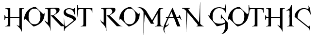 HORST ROMAN GOTHIC: Free Font Download | MaisFontes