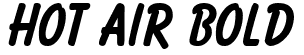 Hot Air Bold Font: Free Download | MaisFontes