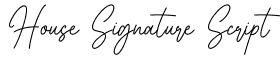 House Signature Script: Free Font Download | MaisFontes