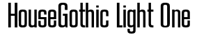 HouseGothic Light One Font: Free Download | MaisFontes