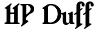 HP Duff: Free Font Download | MaisFontes