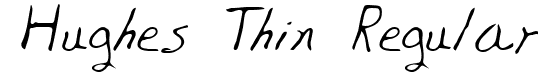 Hughes Thin Regular: Free Font Download | MaisFontes