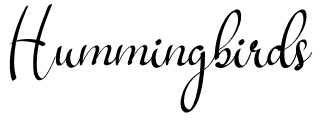 Hummingbirds: Free Font Download | MaisFontes