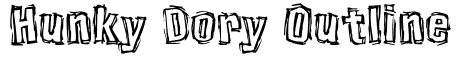 Hunky Dory Outline: Free Font Download | MaisFontes