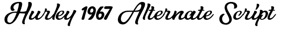 Hurley 1967 Sans: Download Free Font | MaisFontes