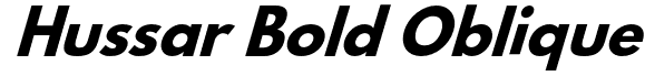 Hussar Bold Oblique: Free Font Download | MaisFontes