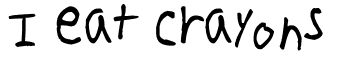 I eat crayons: Baixar Fonte Grátis | MaisFontes