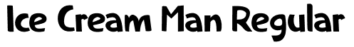 Ice Cream Man Regular Font: Free Download | MaisFontes