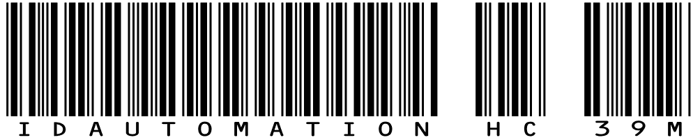 IDAutomation HC 39M Font: Free Download | MaisFontes
