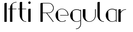 Ifti Regular Font: Free Download | MaisFontes