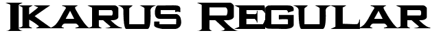 Ikarus Regular Font: Free Download | MaisFontes