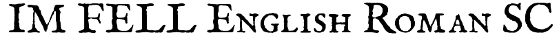 IM FELL English SC Font: Free Download | MaisFontes