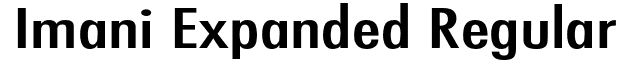 Imani Expanded Regular: Free Font Download | MaisFontes