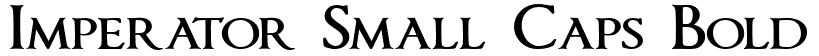 Imperator Small Caps Bold: Free Font Download | MaisFontes