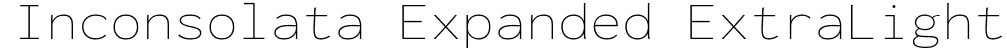 Inconsolata Expanded ExtraLight Font: Free Download | MaisFontes