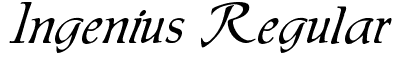 Ingenius Regular: Free Font Download | MaisFontes