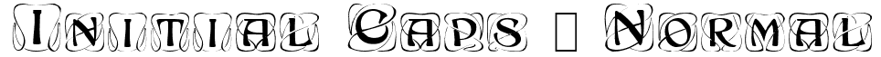 Initial Caps 1 Normal Font: Free Download | MaisFontes