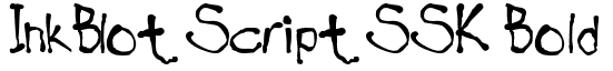 InkBlot Script SSK Bold Font: Free Download | MaisFontes