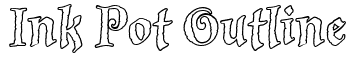 Ink Pot Outline: Free Font Download | MaisFontes