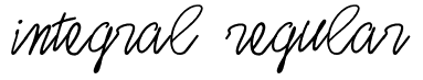 Integral Regular: Free Font Download | MaisFontes