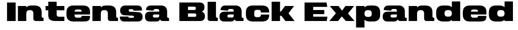 Intensa Black Expanded: Free Font Download | MaisFontes