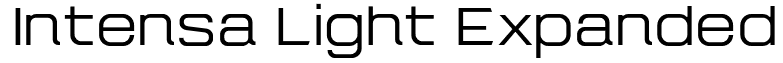 Intensa Light Expanded: Free Font Download | MaisFontes