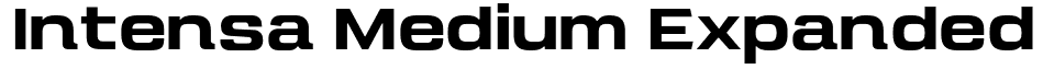 Intensa Medium Expanded: Free Font Download | MaisFontes