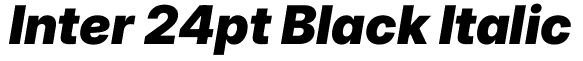 Inter 24pt Black：免费字体下载 | MaisFontes