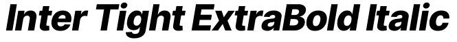Inter Tight ExtraBold Font: Free Download | MaisFontes